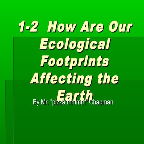 1 2 ecological footprint | PPT