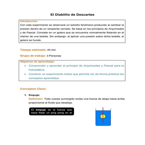 El DIABLILLO DE DESCARTES | PDF