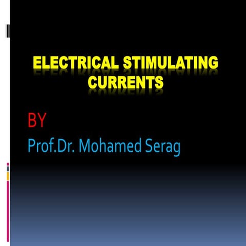 Types of electrotherapeutic current | PPTX