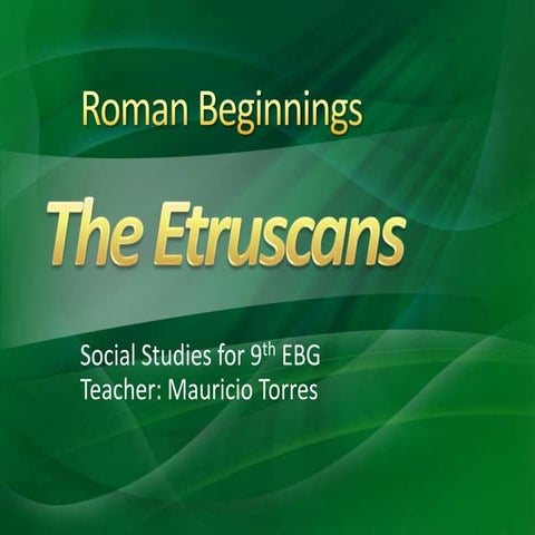 The Etruscans | PPTX