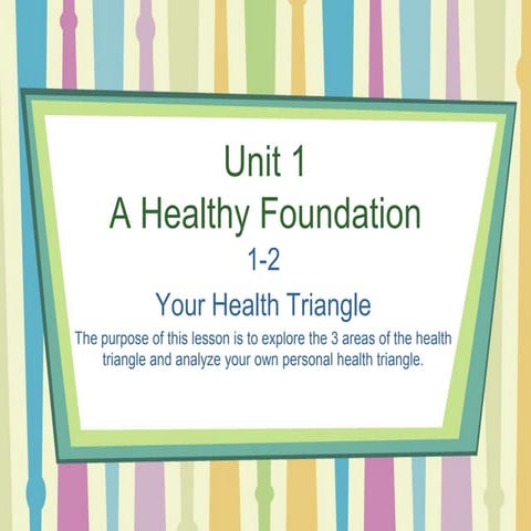 1 2 health areas and health triangle | PPTX