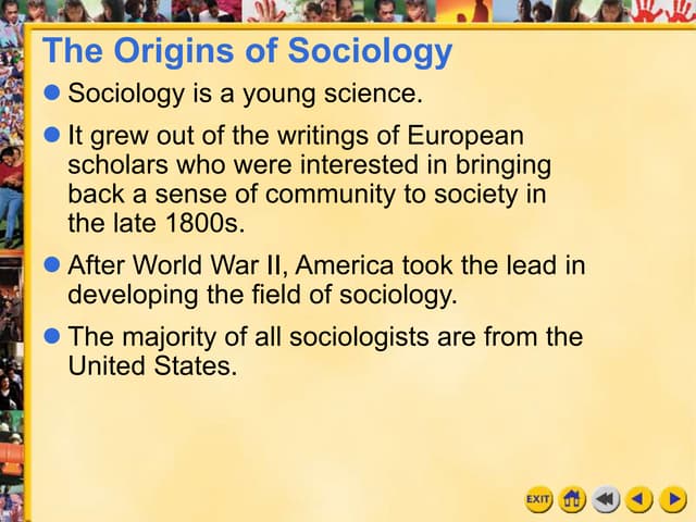 Development of sociology | PPTX