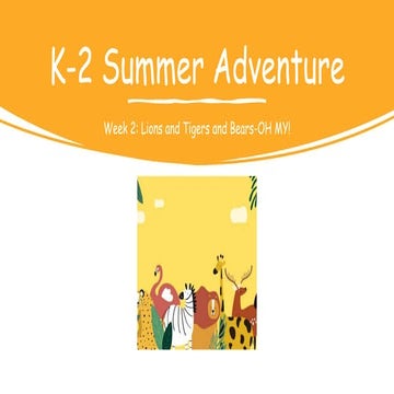 Summer school trip to the zoo | PPT