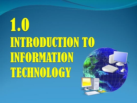 Application of information technology in different areas | PPT