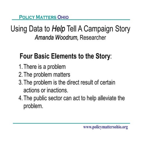 Using Data to Tell a Campaign Story | PPT