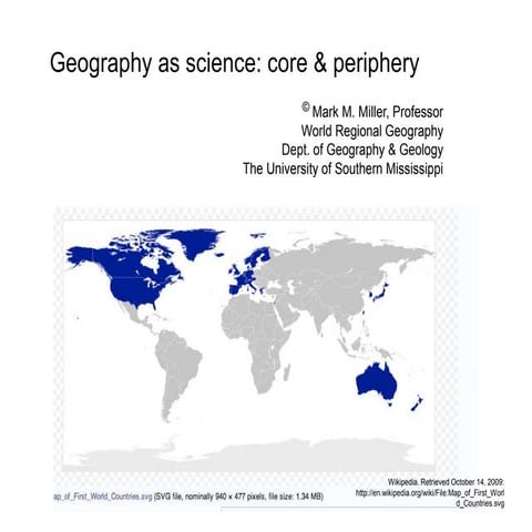 GHY101 1-3 Geography as science: core & periphery 2017_01_25c | PPT