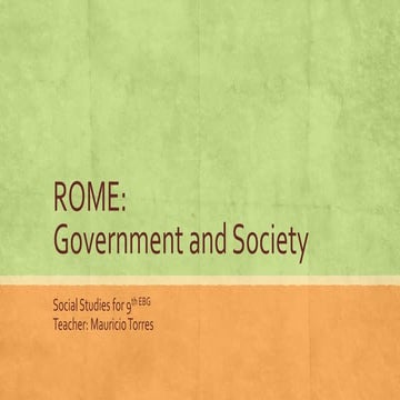 Roman government | PPTX