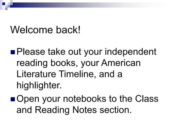 History of American Literature | PPT
