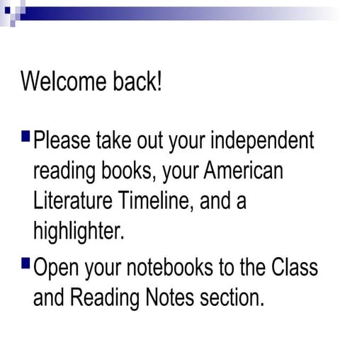 American literature | PPTX
