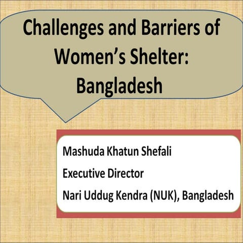Theme 3-1-4 Mashuda Shefali Khatun (Bangladesh)_Challenges and Barriers ...