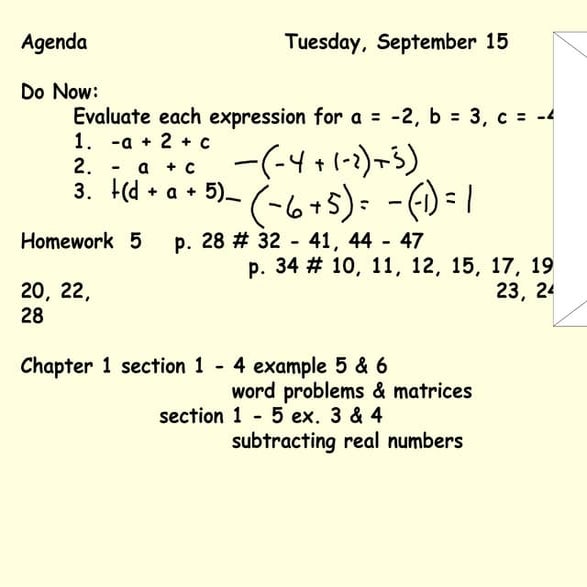 1.4 B & 1.5 Ex 3 & 4 | PPT