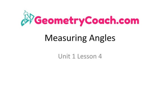 Using a protractor | PPTX