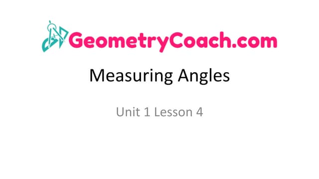 Using a protractor | PPTX