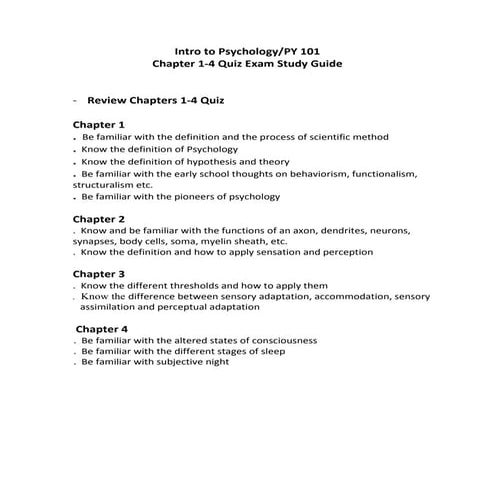 1 4 study guide | DOCX | Science