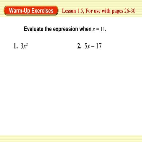 1.5 equations and solutions 1 | PPT