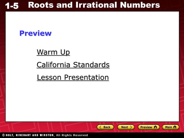 1.2 Irrational Numbers ppt | PPT