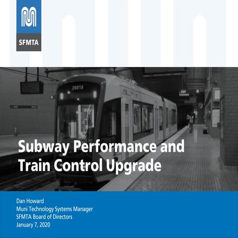 SFMTA Subway Performance Report | PDF