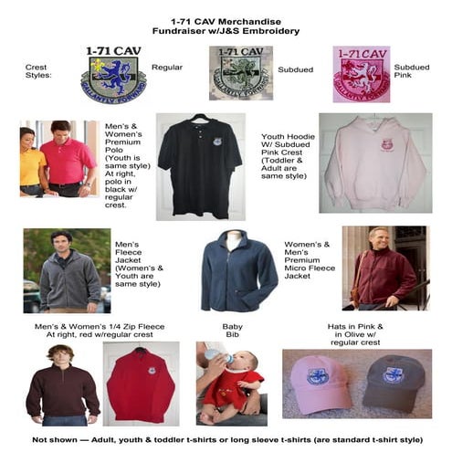 1-71 CAV apparel order forms | PDF