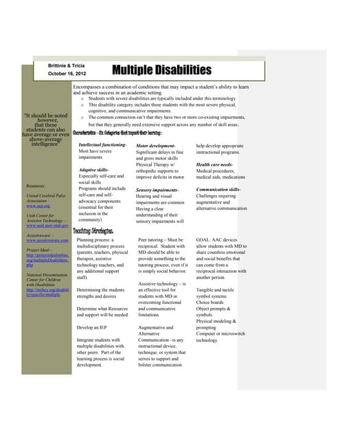 Disability Comparison TemplatePart 1For this section of | DOCX