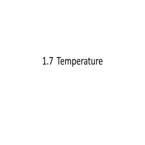 Temperature Scales | DOC