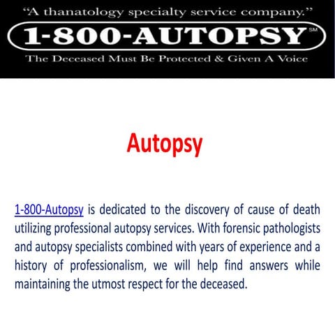Autopsy | PPTX