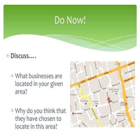 1.9 locating the business - moodle | PPTX