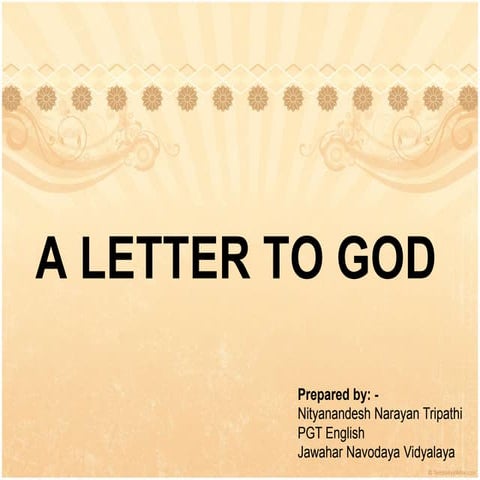 A Letter to God .ppt