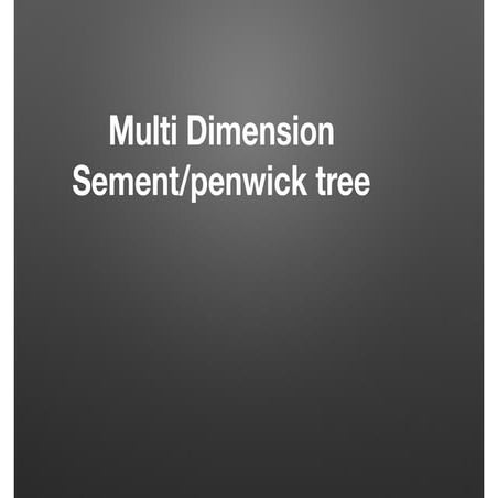 알고리즘 연합캠프 세미나 1-A (Multi Dimension Segment/Fenwick Tree) | PPT