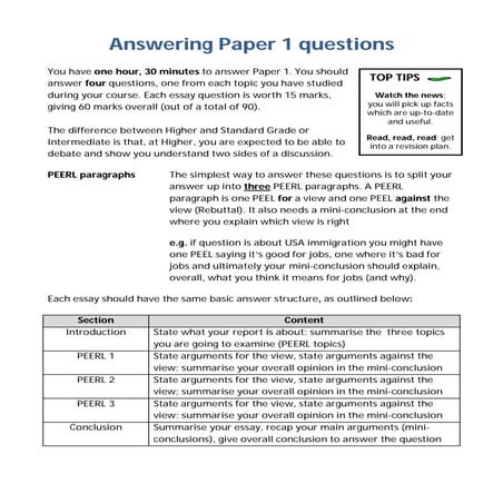 1 answering exam questions | PDF