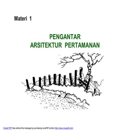 Pengertian ruang luar - lansekap - taman - | PPTX