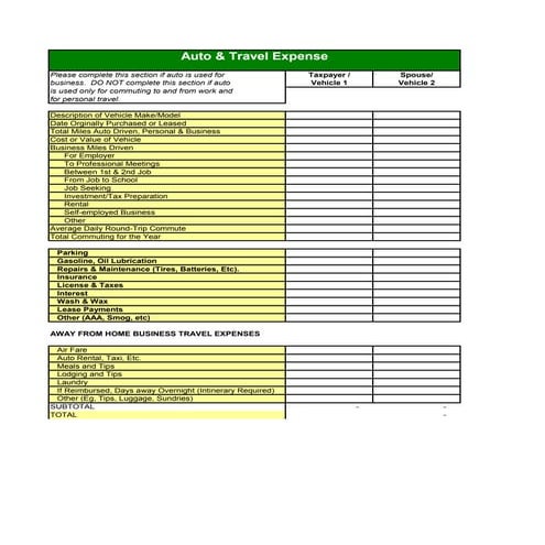4. self employed worksheet
