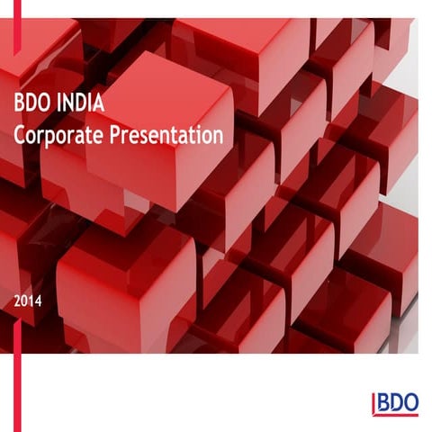 BDO India Corporate Presentation 2014 | PDF
