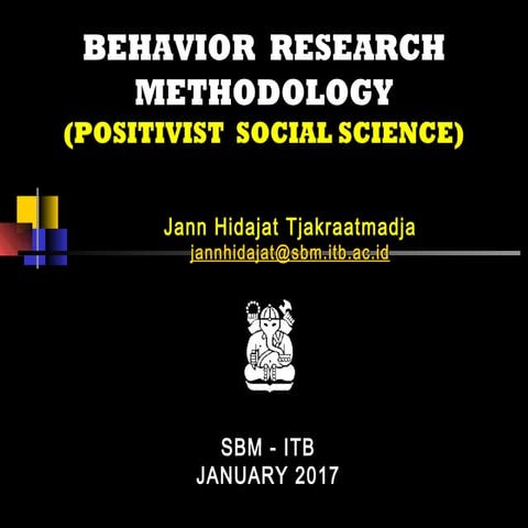 behavioral research methodology | PPT