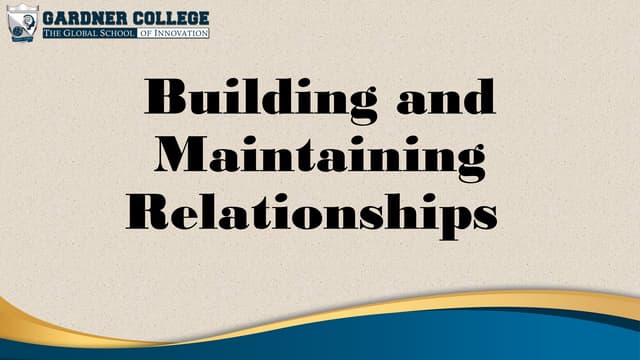 Healthy relationships | PPTX