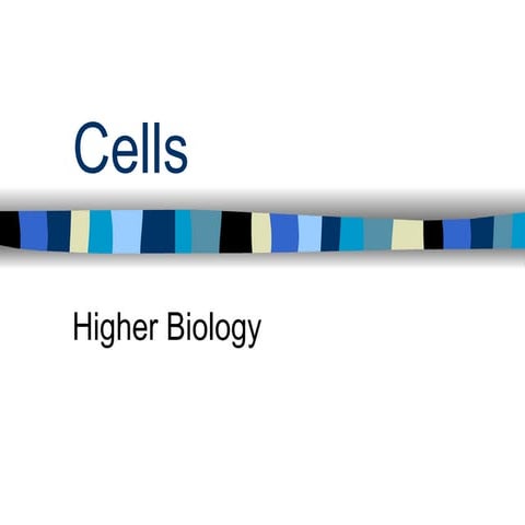 1. Cells | PPT | Biological Sciences | Science