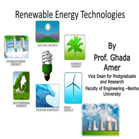 Renewable Energy Technologies Course Chapter 1 | PPTX