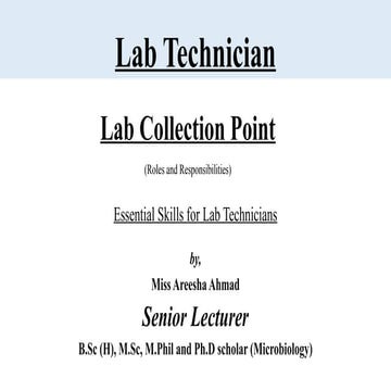 Lab Counter - Collection Point Roles and Responsibilities - for Lab ...