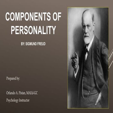 Components of Personality- Freud | PPTX