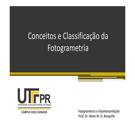 1 conceitos e classificacao da fotogrametria | PDF