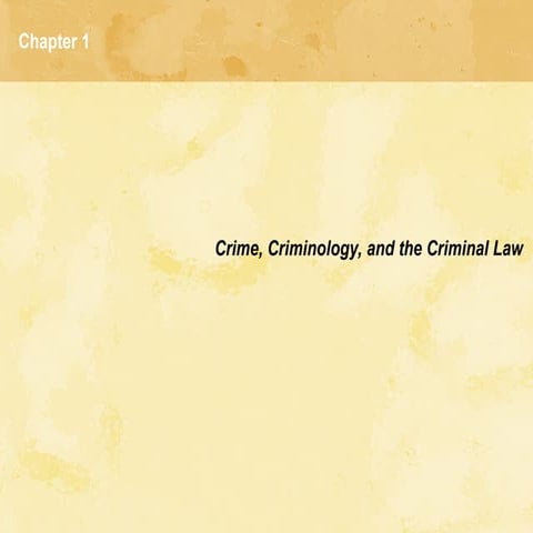 Criminology | PPTX