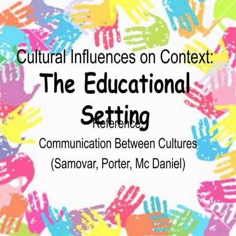 1 cross-cultural communication-9 cultural influences on context | PPTX