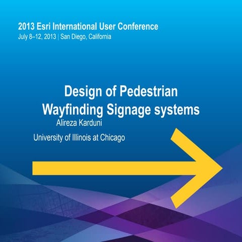 Design of pedestrian wayfinding signage systems | PPT