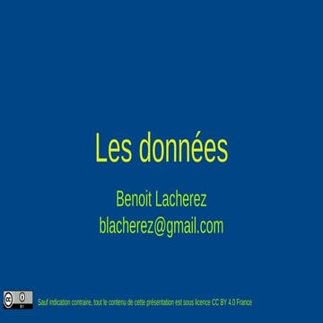 1. Les données | PDF | Databases | Computer Software and Applications