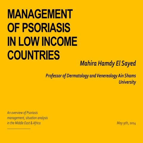 Manaement of Psoriasis in Low Income Countries | PDF