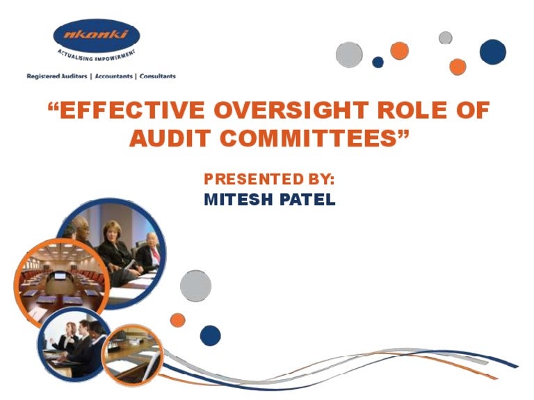 Effective Oversight Role Of Audit Committees