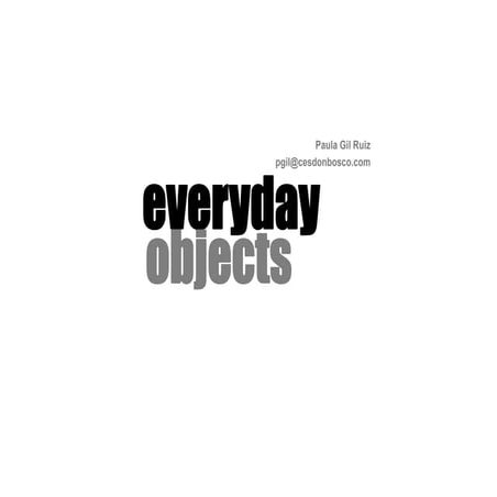1 everyday objects | PDF