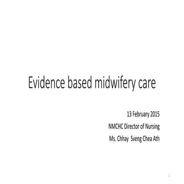 1-Evidence based midwifery care.pdf