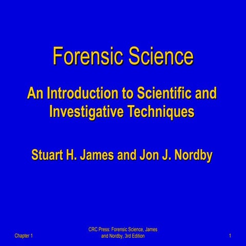 1 Forensic Science Powerpoint Chapter 01 Here We Stand, What A | PPT