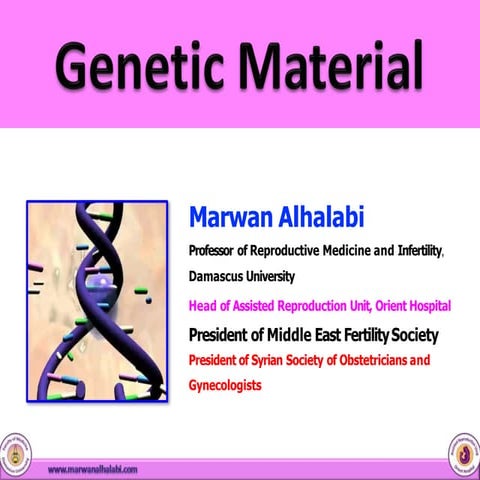 1-geneticmaterial-160926221754 (1).pptx | Biological Sciences | Science