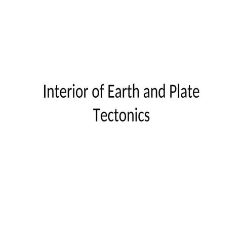 Geological formation of earth plate techtonics.ppt